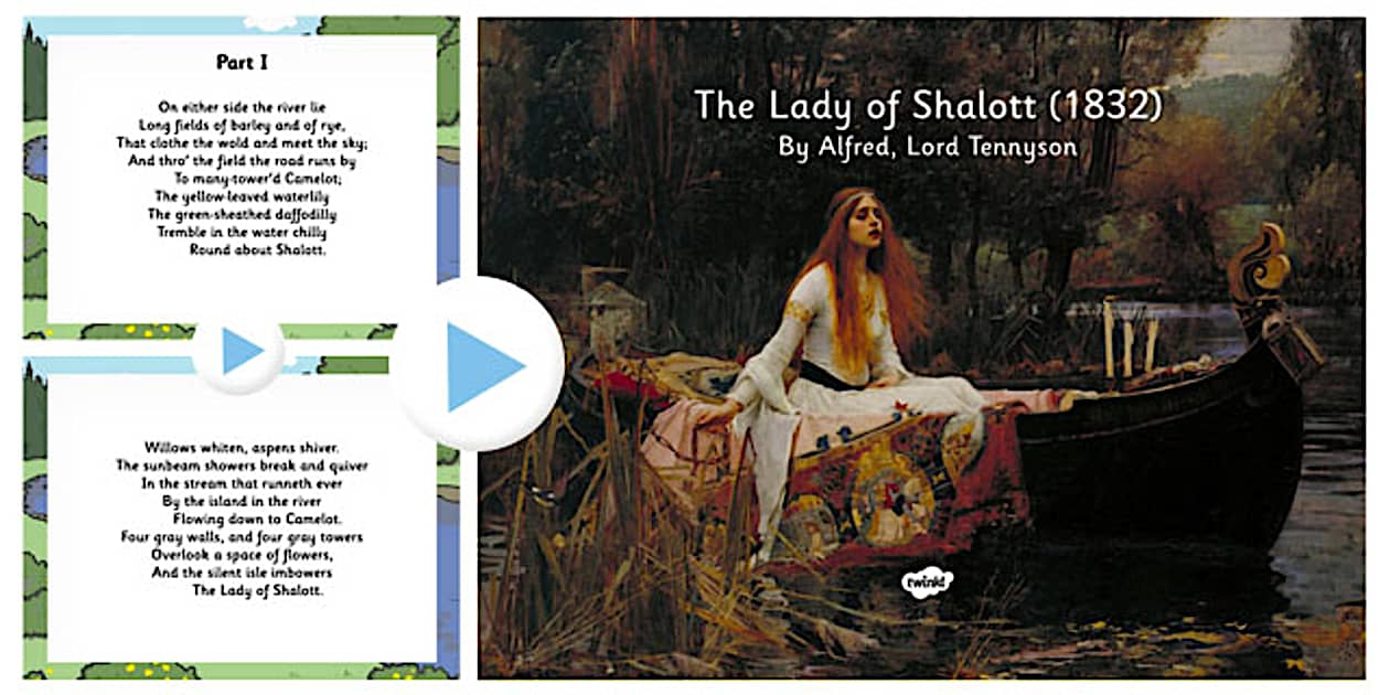'The Lady of Shalott' by Alfred Lord Tennyson PowerPoint Lesson Pack