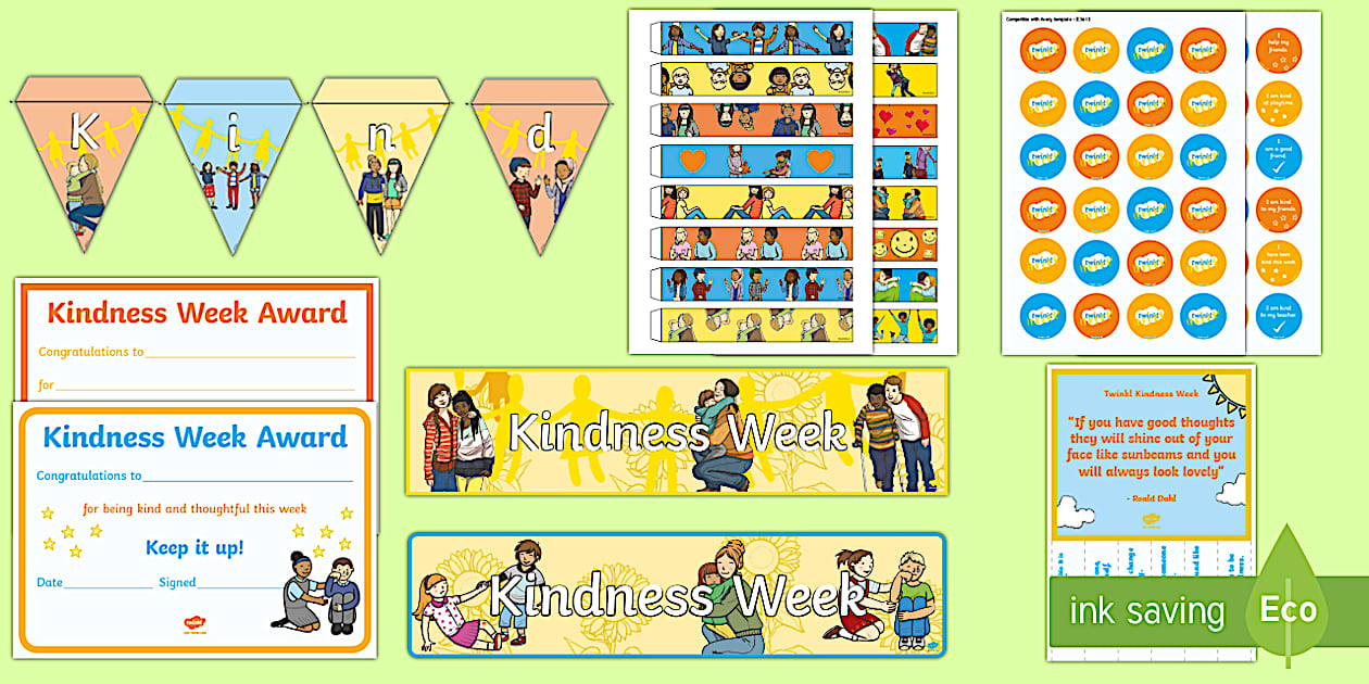 Twinkl Kindness Week Discover and Learn Display Pack