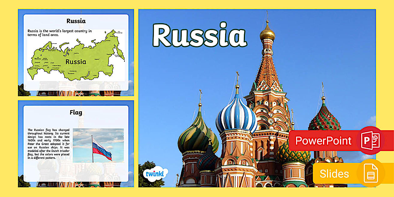 All About Russia PowerPoint & Google Slides 3rd-5th Grade