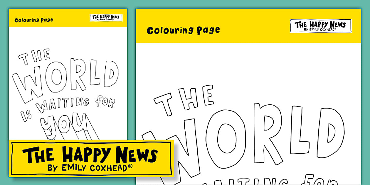 FREE! - Uplifting Quote Colouring Page | The Happy Newspaper