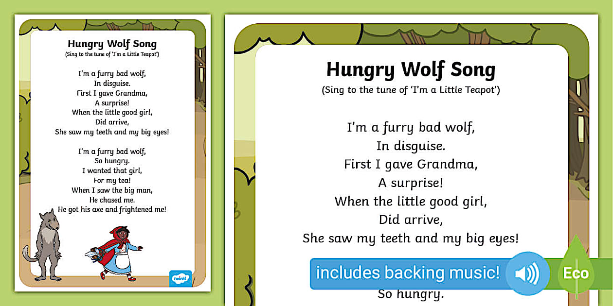 Hungry Wolf Song (teacher made) - Twinkl