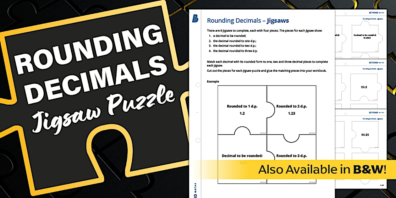 Rounding Decimals Jigsaw Puzzle