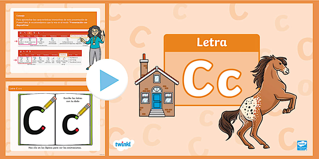 PowerPoint sobre la letra C. (teacher made) - Twinkl