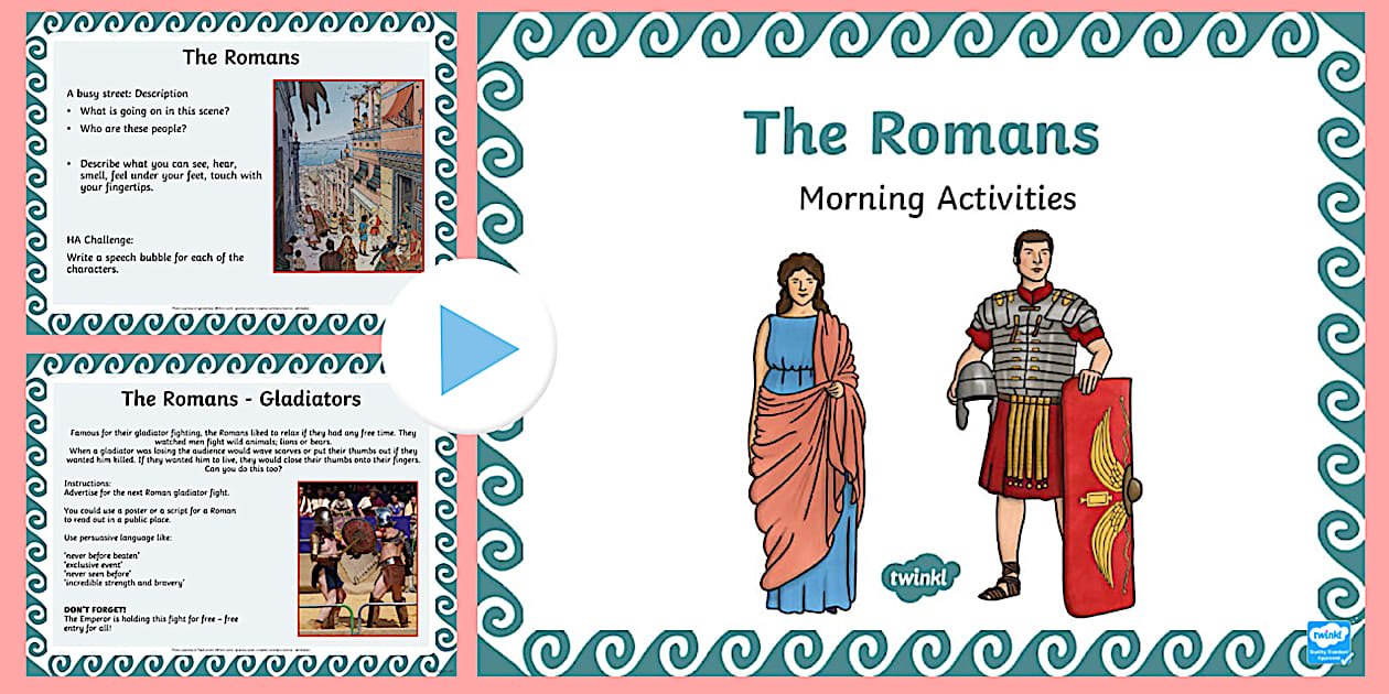 1 Week Romans Topic Morning Activities LKS2 (teacher made)