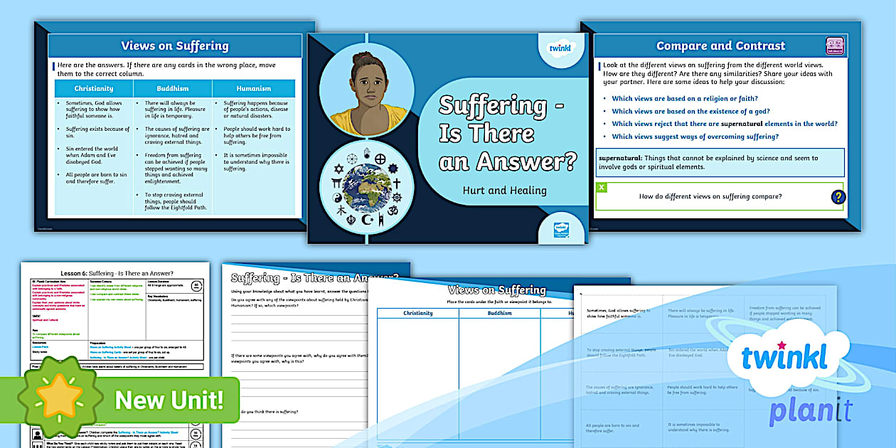 Lesson Pack comparing different views about suffering