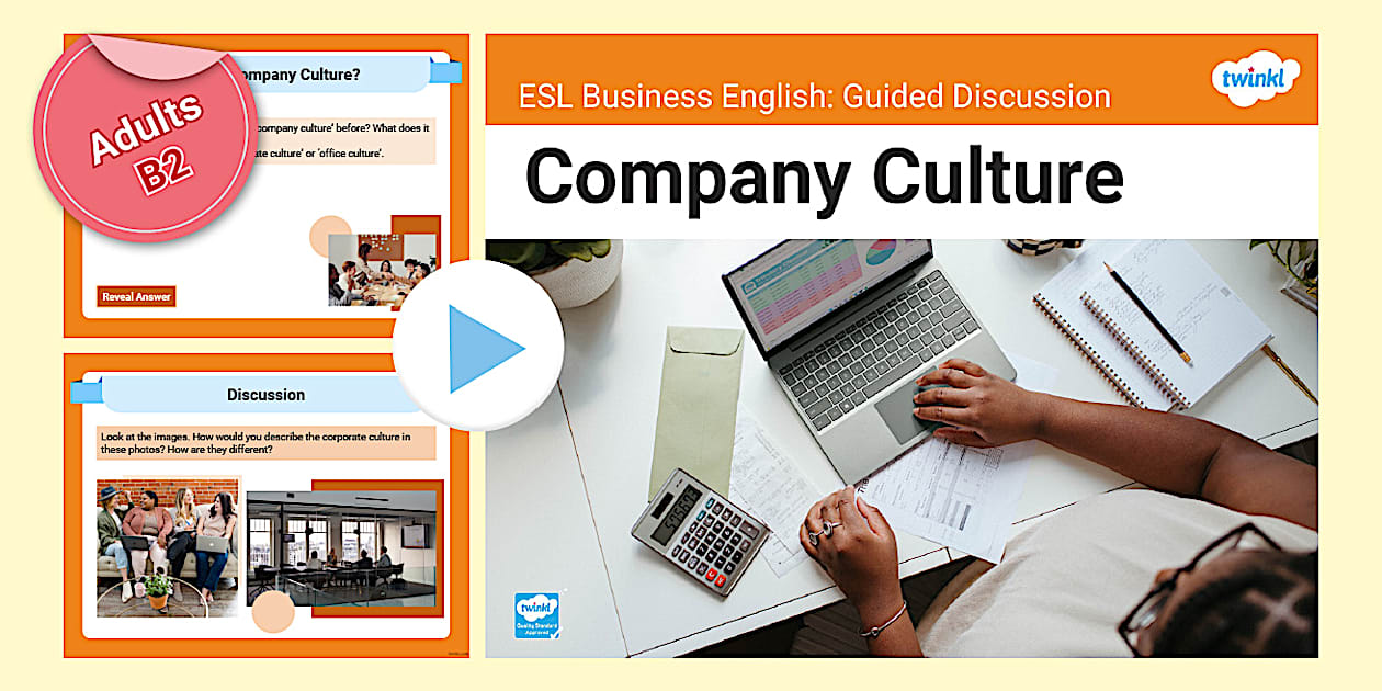 ESL Business English: Company Culture Discussion PPT [B2]
