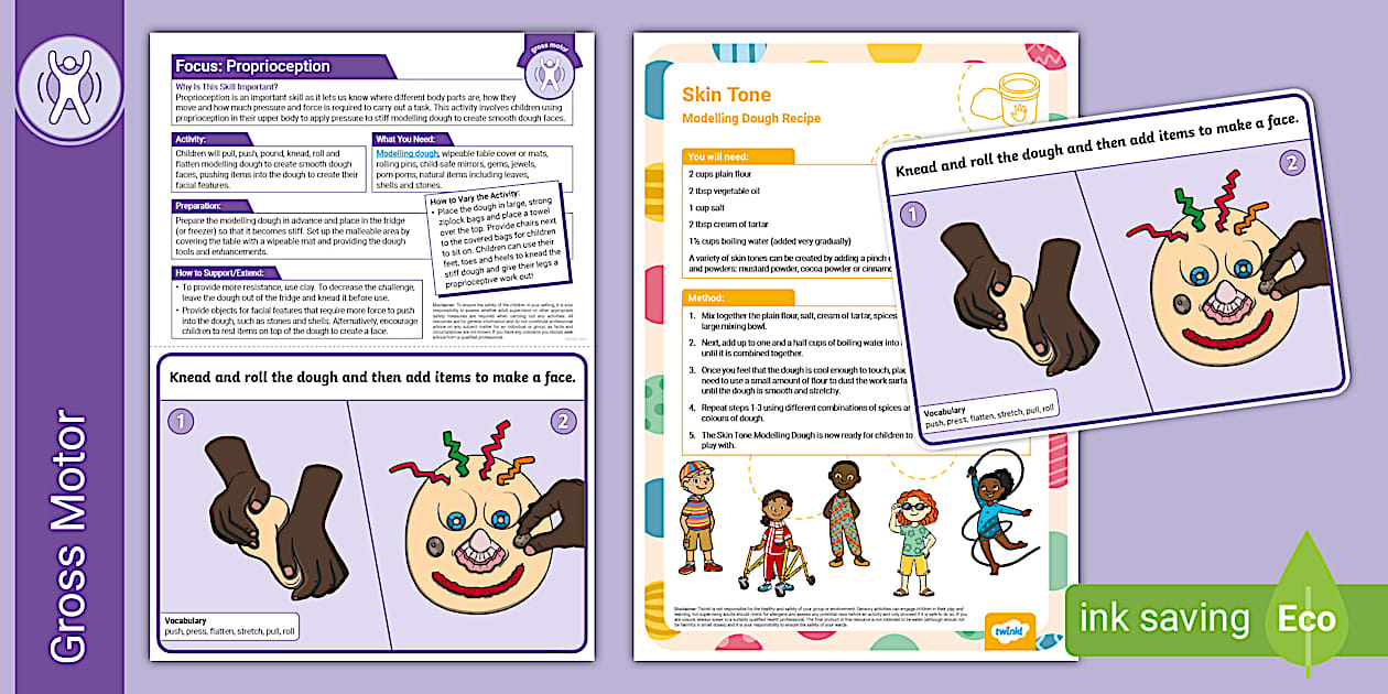 Gross Motor Continuous Provision Activity: Dough Faces