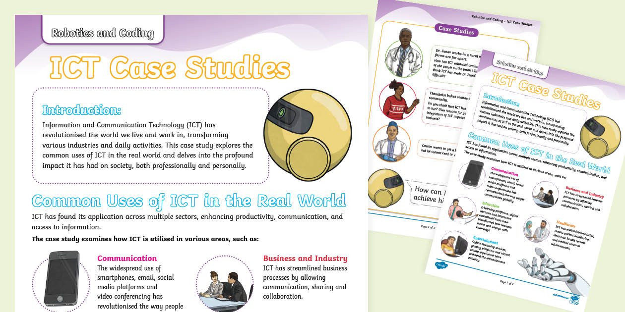 Robotics and Coding - ICT Case Studies (teacher made)