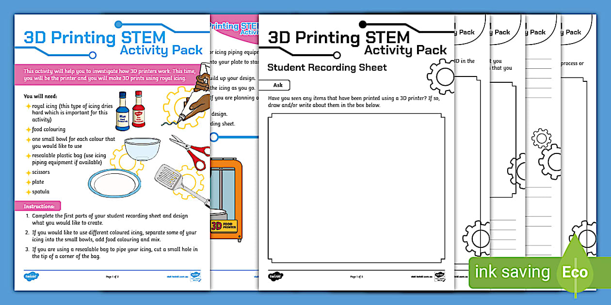 3D Printing STEM Activity Pack (No 3D Printer Required!)