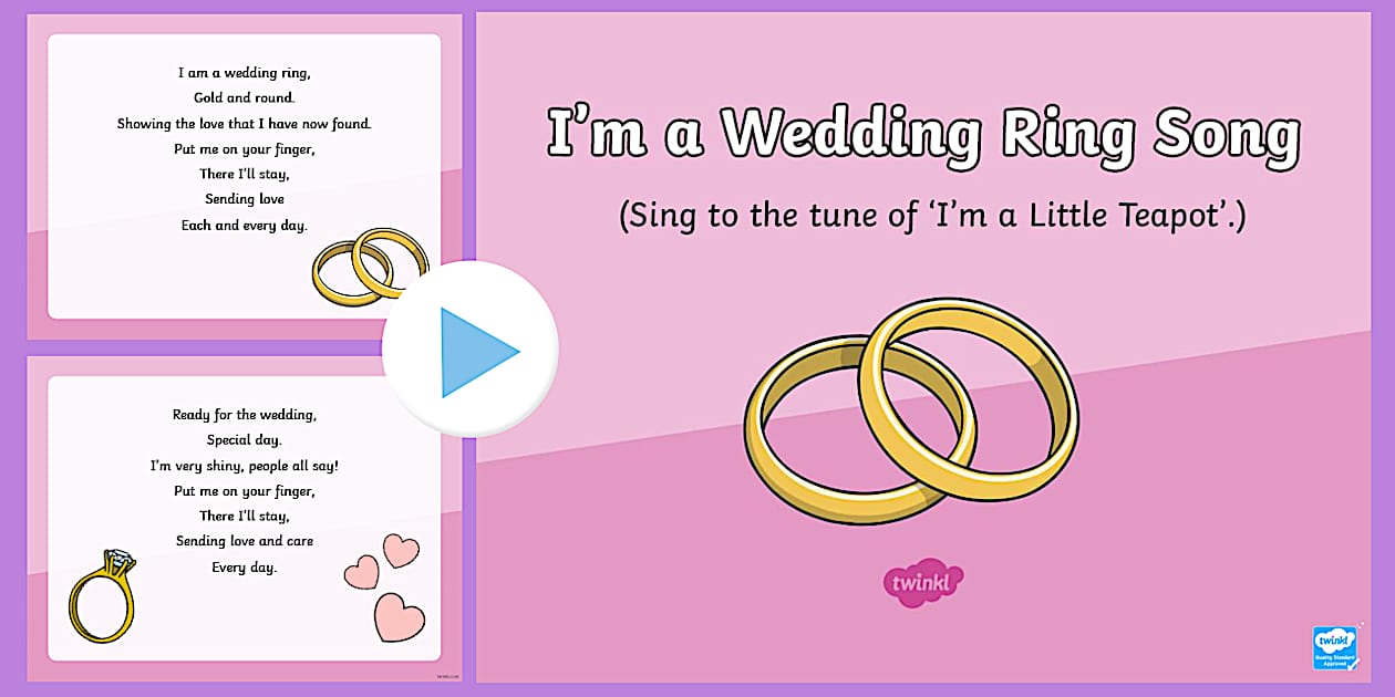 I'm a Wedding Ring Song PowerPoint (teacher made) - Twinkl