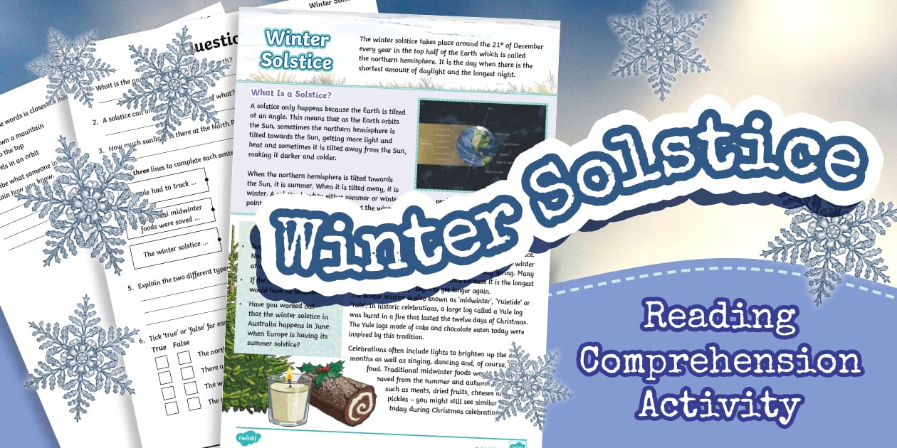 LKS2 Winter Solstice Differentiated Comprehension Activity