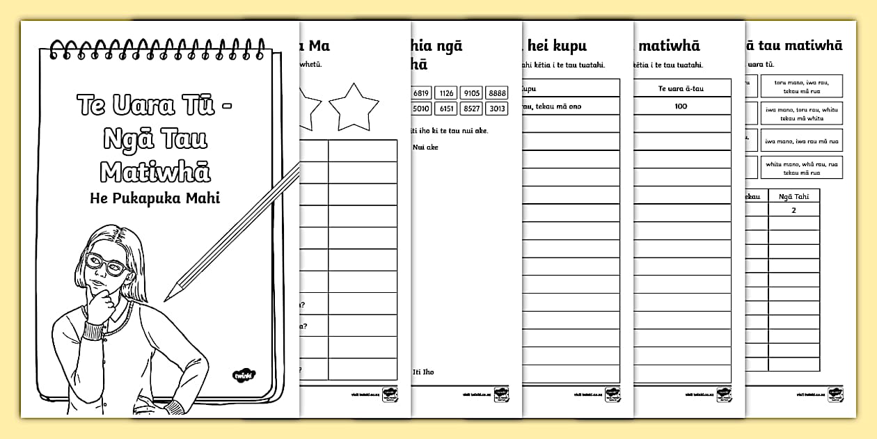 Te Uara Tū - Ngā Tau Matiwhā He Pukapuka Mahi - Twinkl