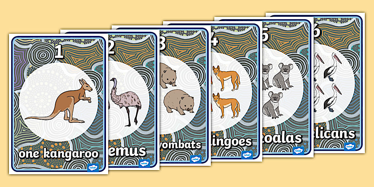 Australian-Themed Number Display Chart (teacher made)