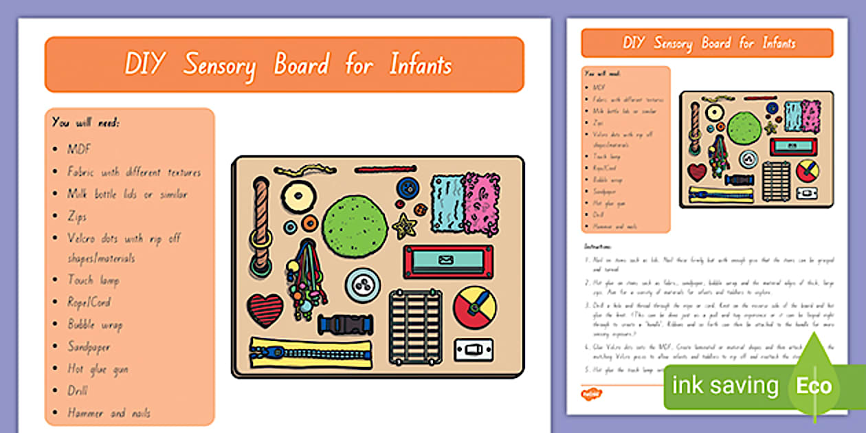 Baby Sensory DIY Ideas And Instructions - Parents - EYLF