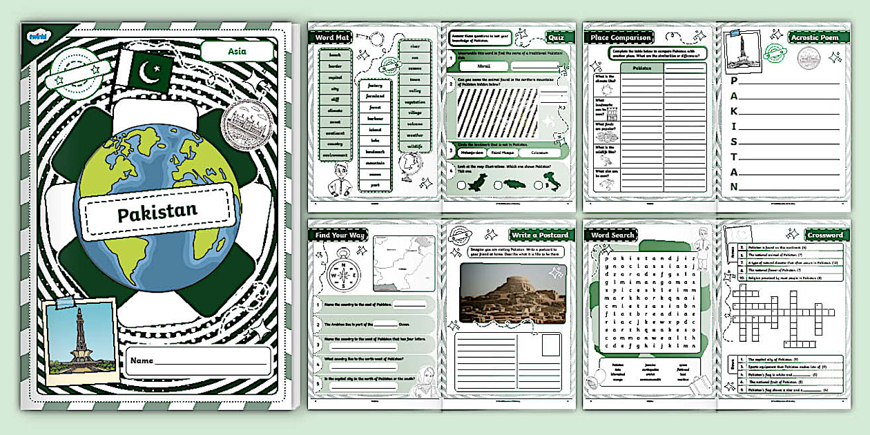 KS1 Pakistan Activity Booklet (teacher made) - Twinkl
