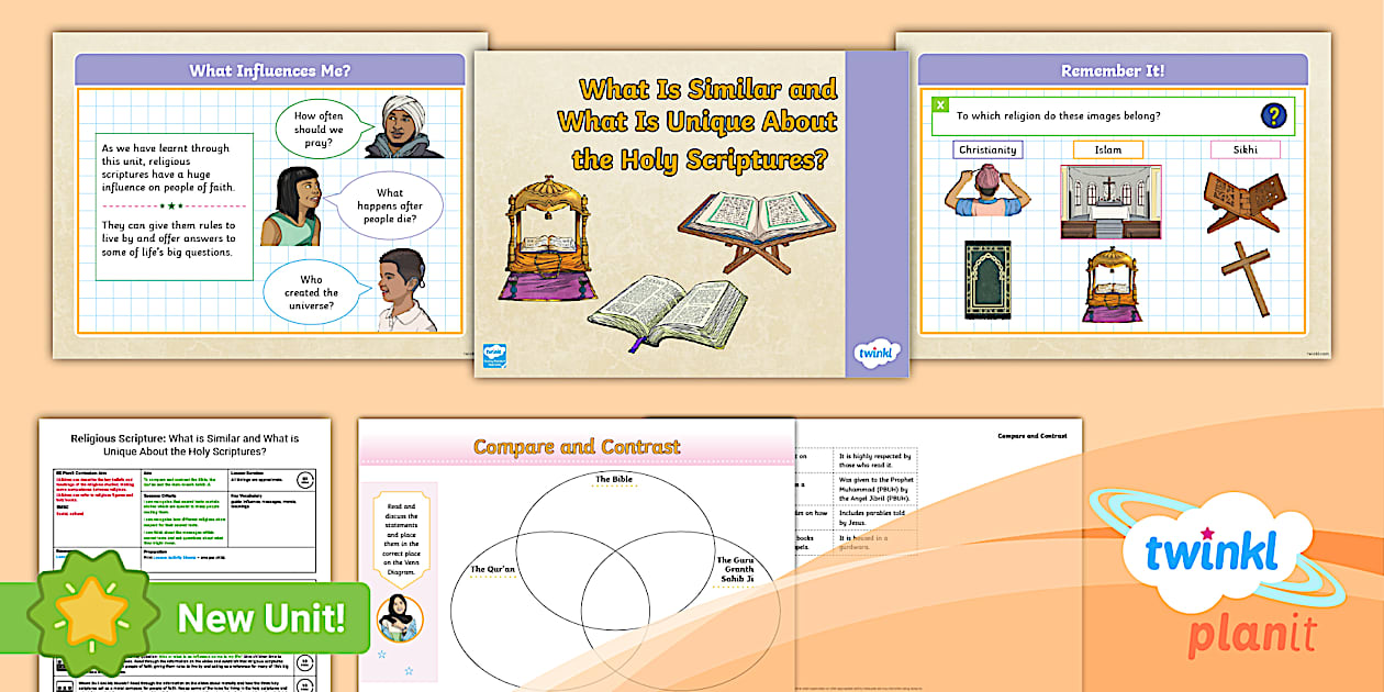 RE: Religious Scripture: Comparisons: Year 3 Lesson 6