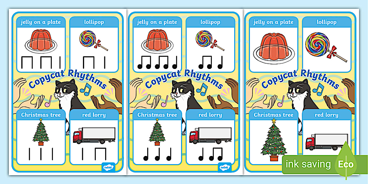 👉 KS1 Copycat Rhythm Games Poster (teacher made) - Twinkl