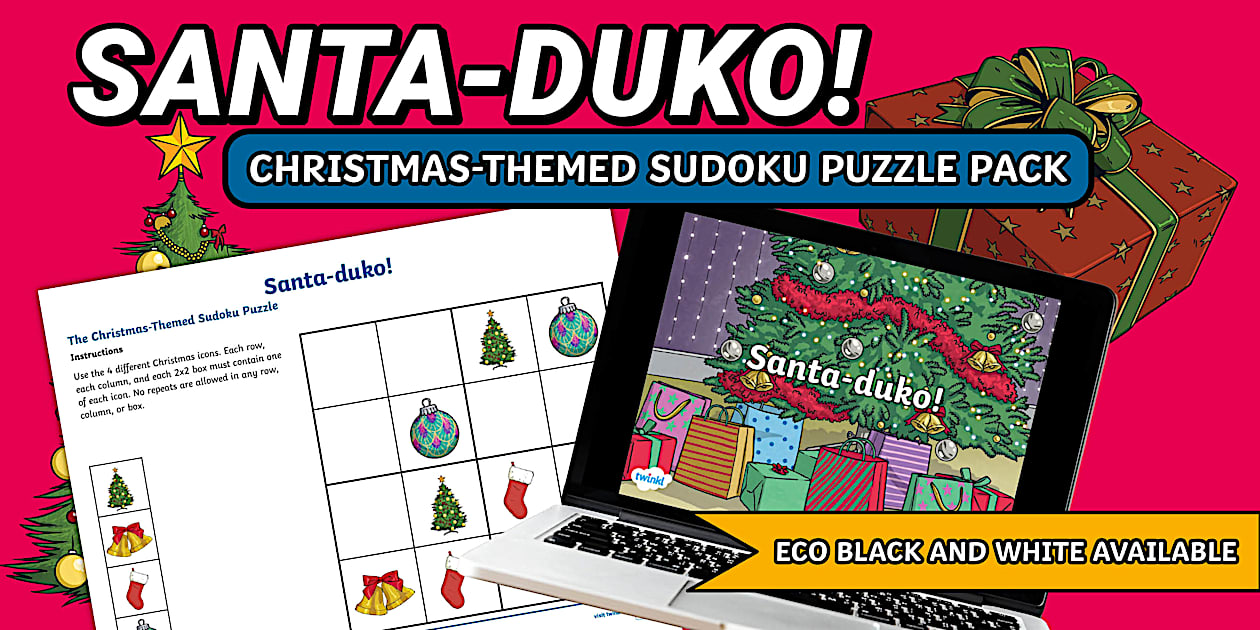 Christmas-Themed Sudoku Puzzle Pack