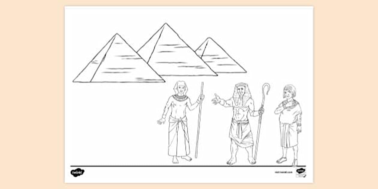 Free Colouring Page Egypt | Colouring Sheets - Twinkl
