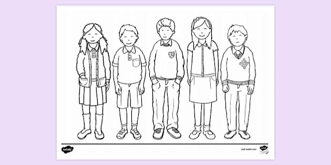 Line Drawing Colouring Sheet | Colouring | Twinkl Resources