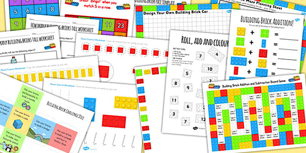 Building Brick Activity Pack (teacher made) - Twinkl