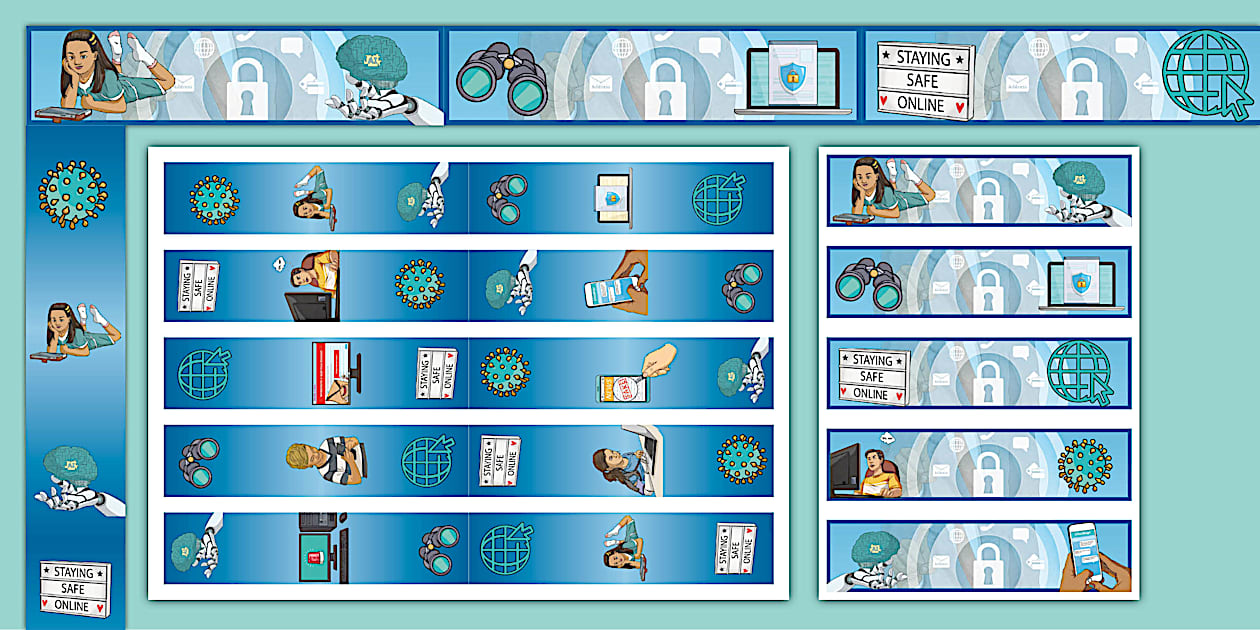 Online Safety Display Border – Twinkl, Computing - Twinkl