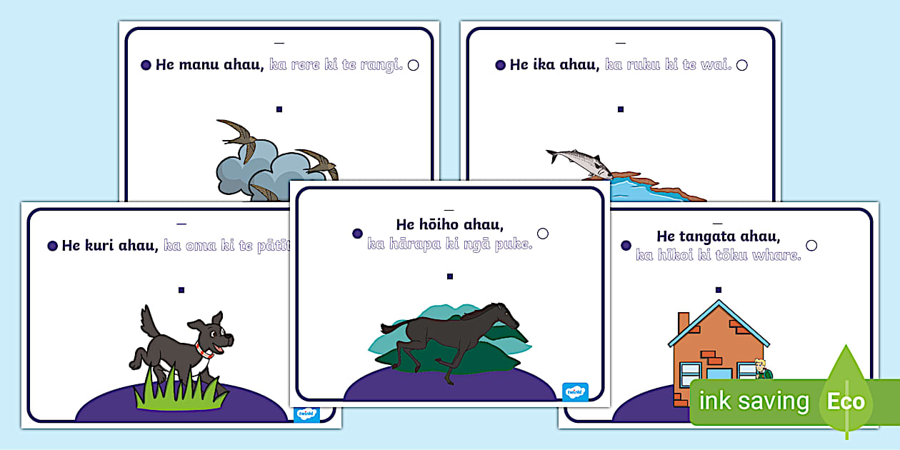 A Te Reo Māori poem using He ____ au / I am..... - Twinkl