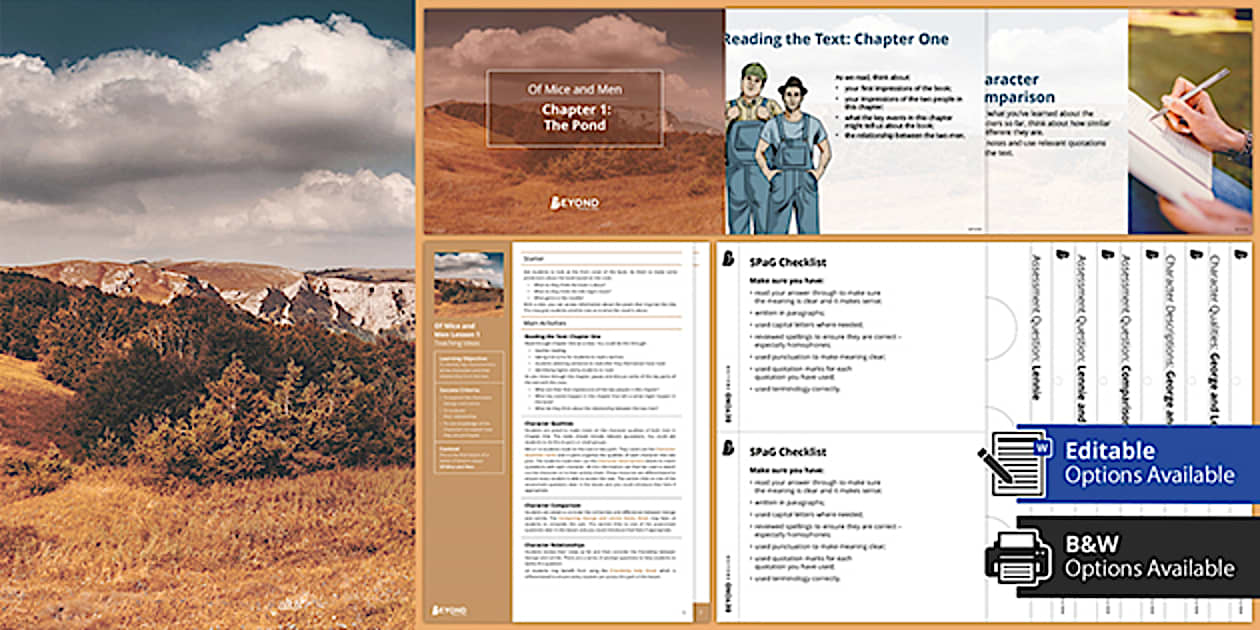Of Mice and Men Chapter 1 | KS3 English Literature | Beyond