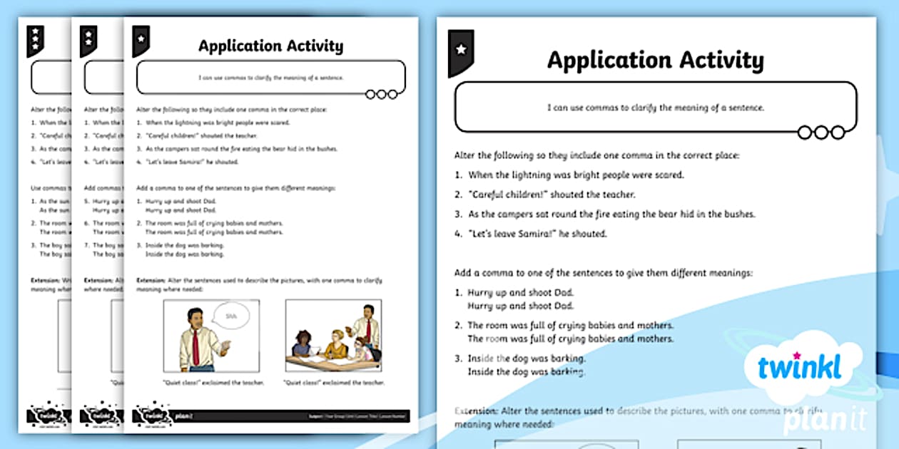 KS2 How To Use Punctuation - Commas KS2 worksheet - Twinkl
