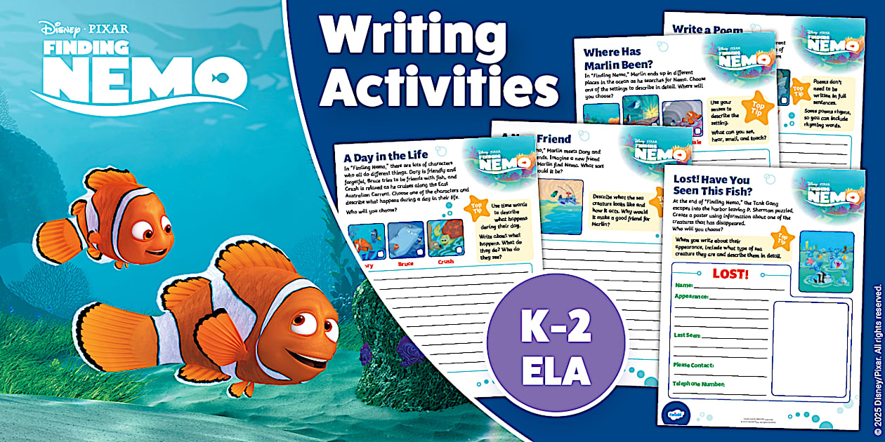 Finding Nemo: Beneath the Waves — Writing Activities