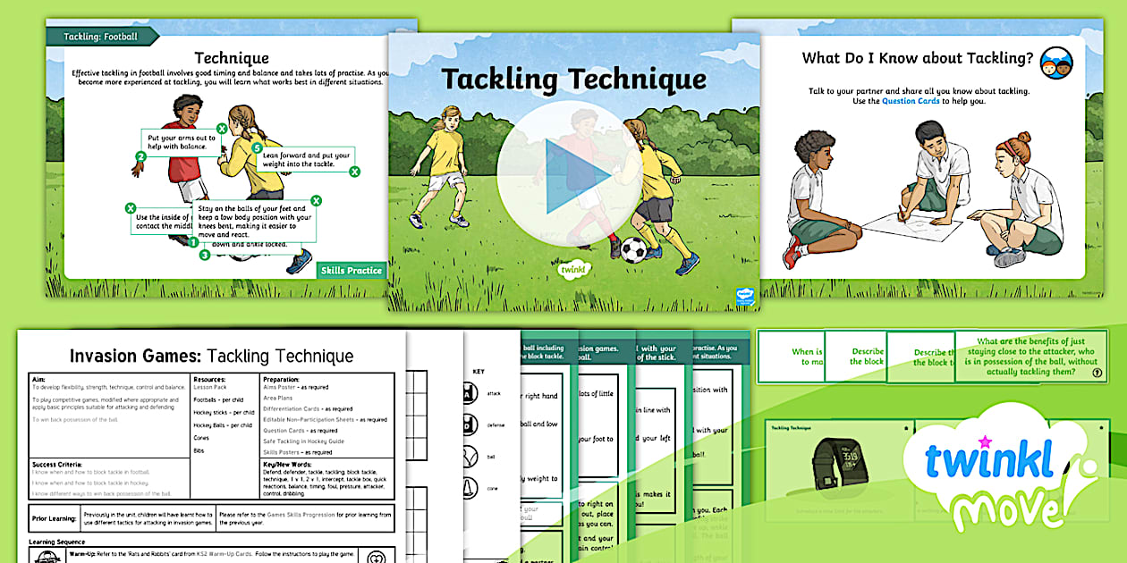 Tackling PE Lesson | Year 5 Invasion Games | Twinkl Move PE