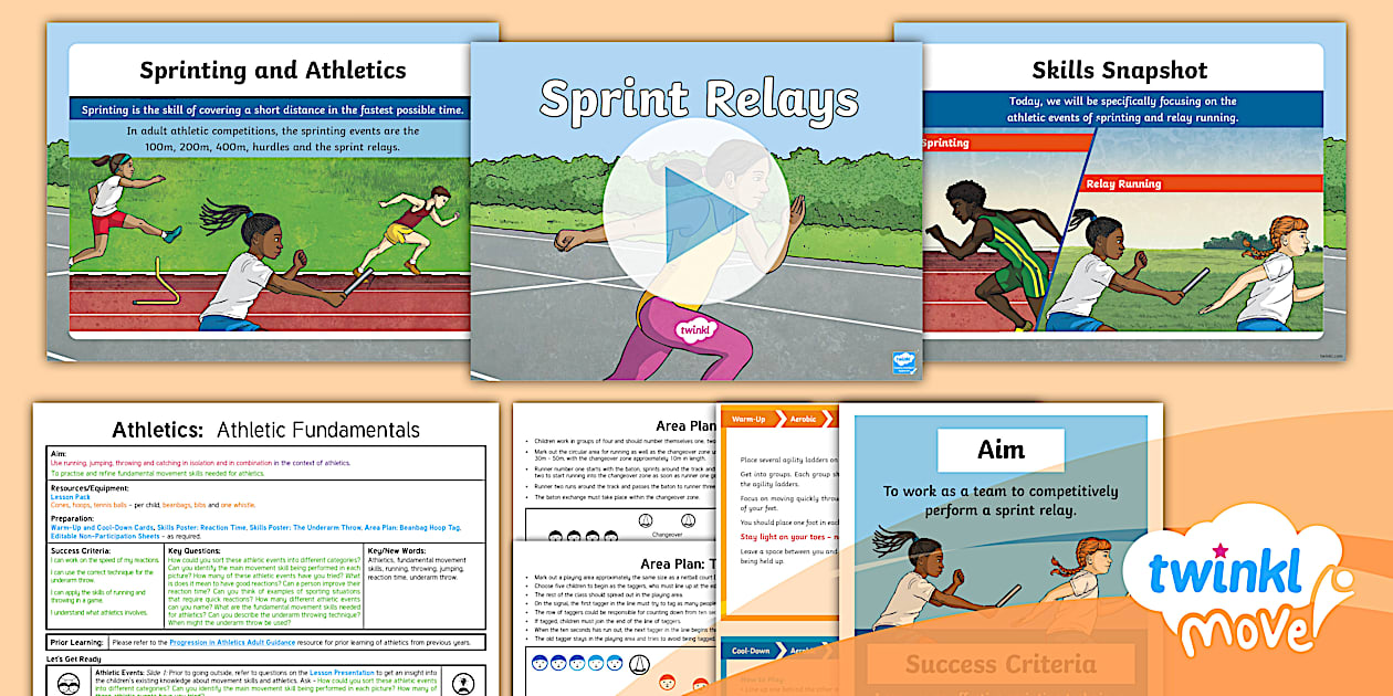 Relay Lesson Plan - Year 6 Athletics - Twinkl Move PE