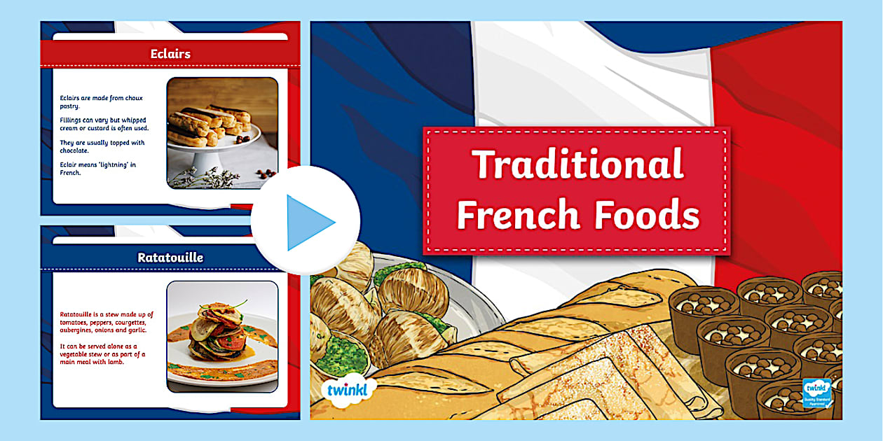 Traditional French Foods PowerPoint - KS2 - Twinkl