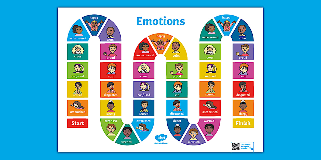 Emotions Board Game - Emotion Games for Children - Twinkl