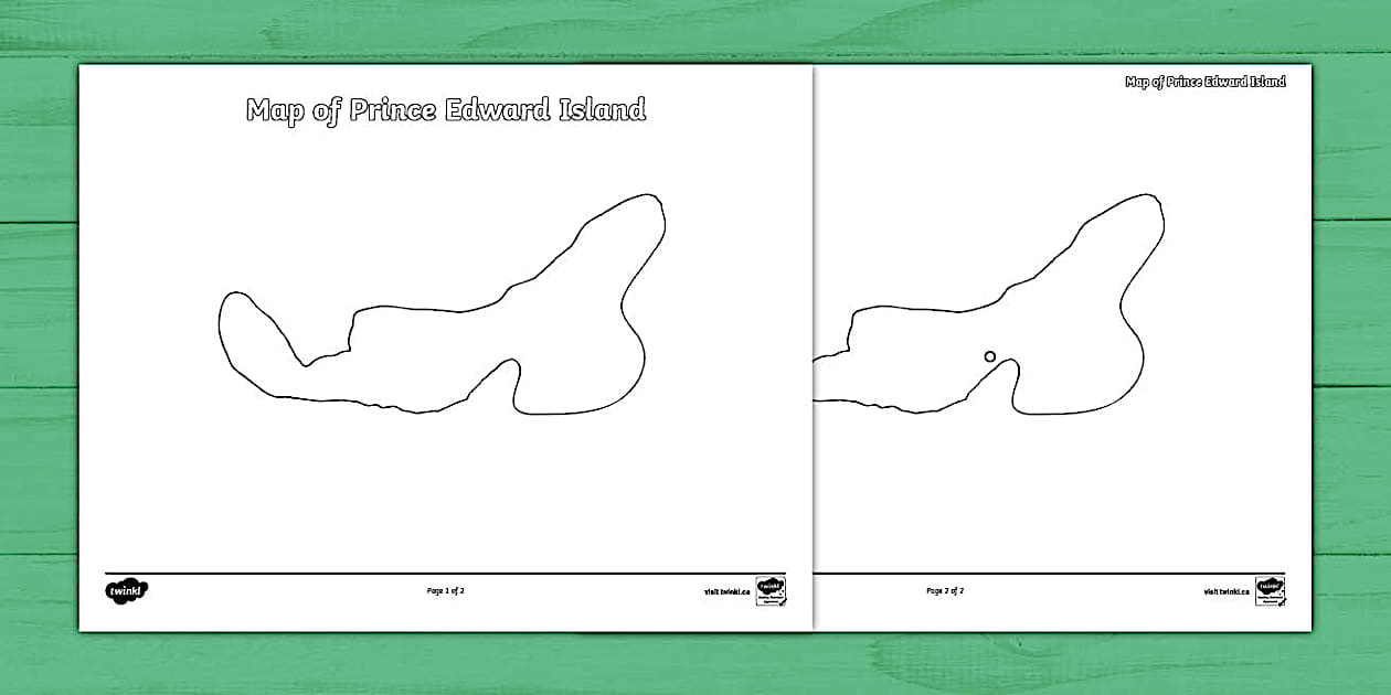 Map of Prince Edward Island (professor feito) - Twinkl