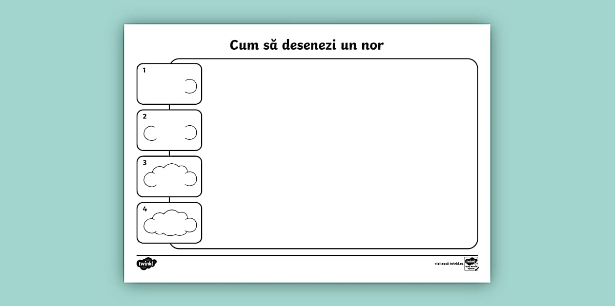 Cum să desenezi un nor – Desen în creion pentru începători