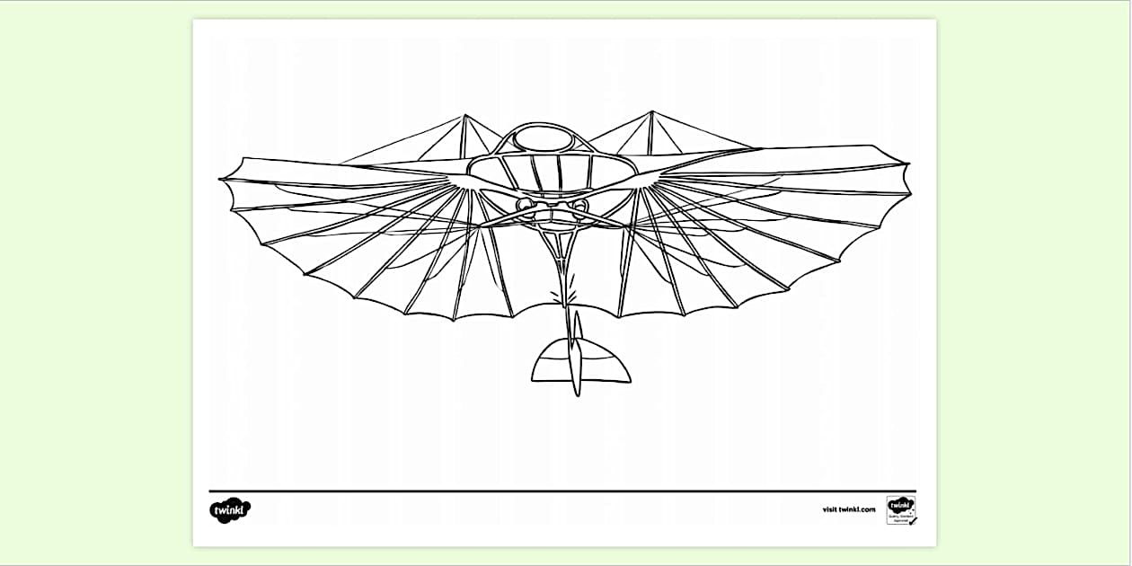Glider Colouring Sheet | Colouring Sheets (teacher made)