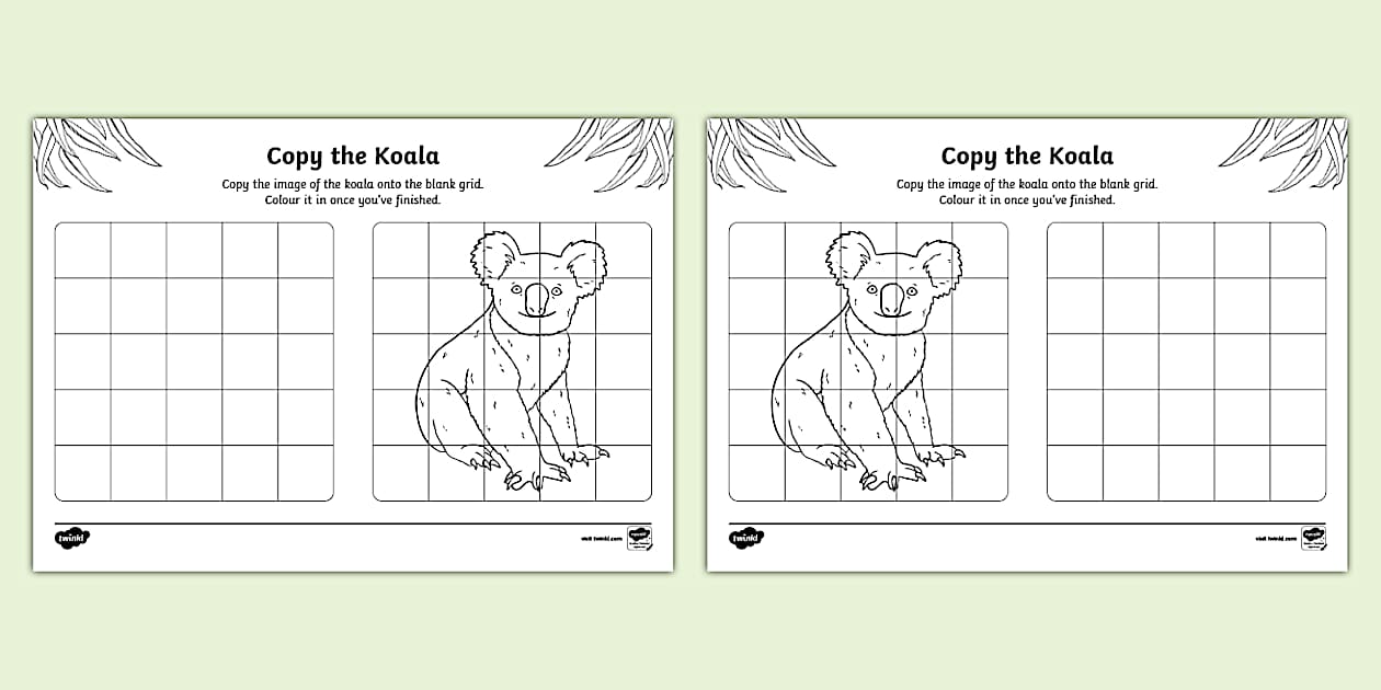 Copy the Koala Worksheet (teacher made) - Twinkl