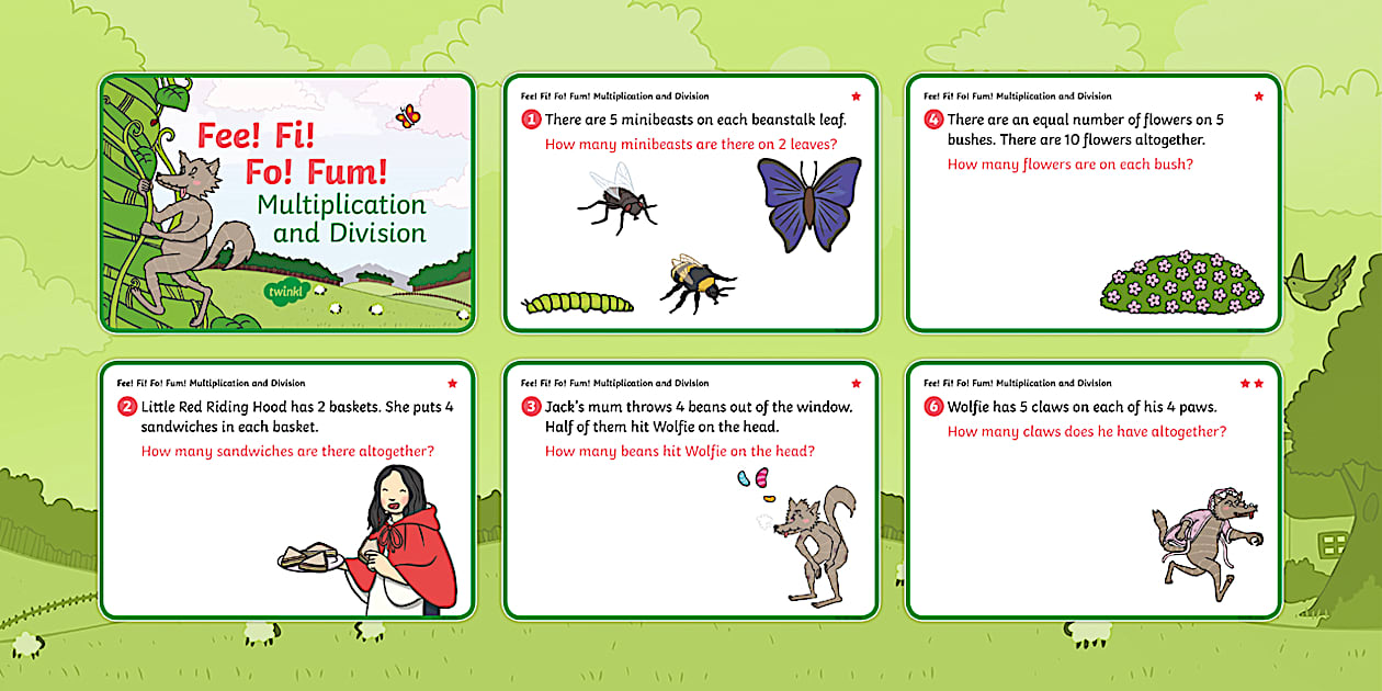 Fee! Fi! Fo! Fum! Multiplication and Division Differentiated Challenge ...