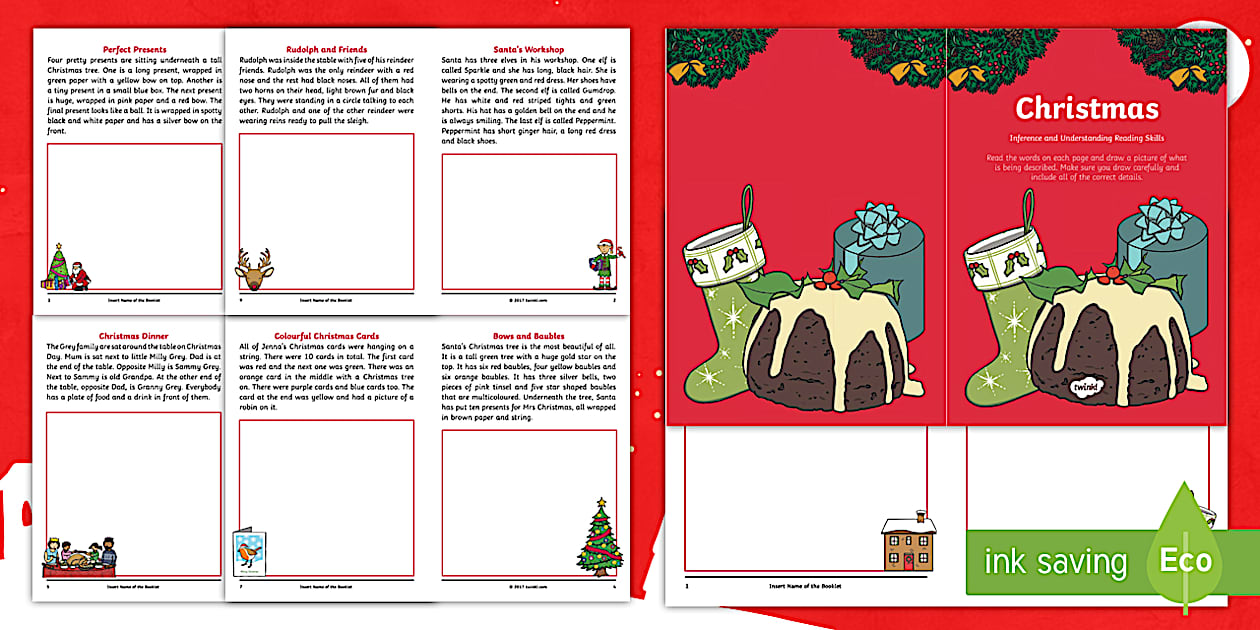 Foundation Phase Christmas Inference and Understanding Activity Booklet