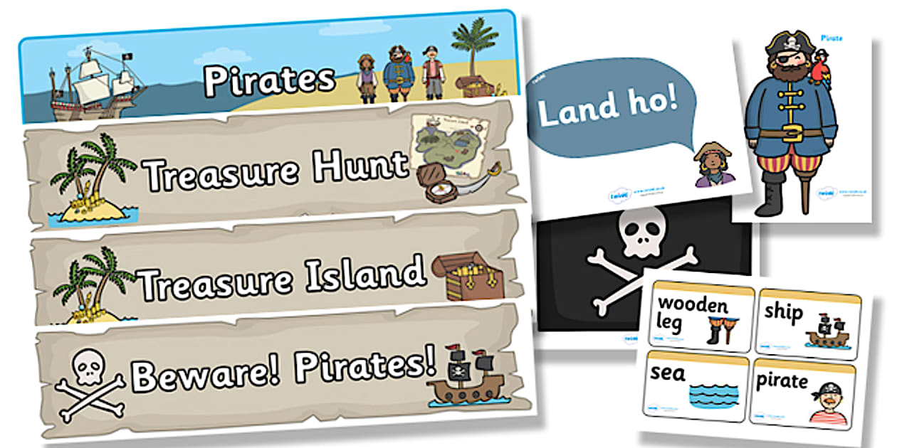 Pirate Discover and Learn Display Pack - Twinkl