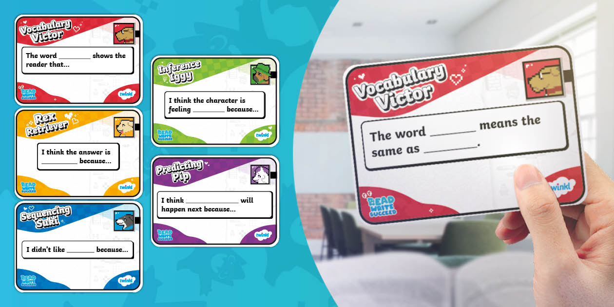 Read, Write, Succeed: KS1 Reading Sentence Stems Cards