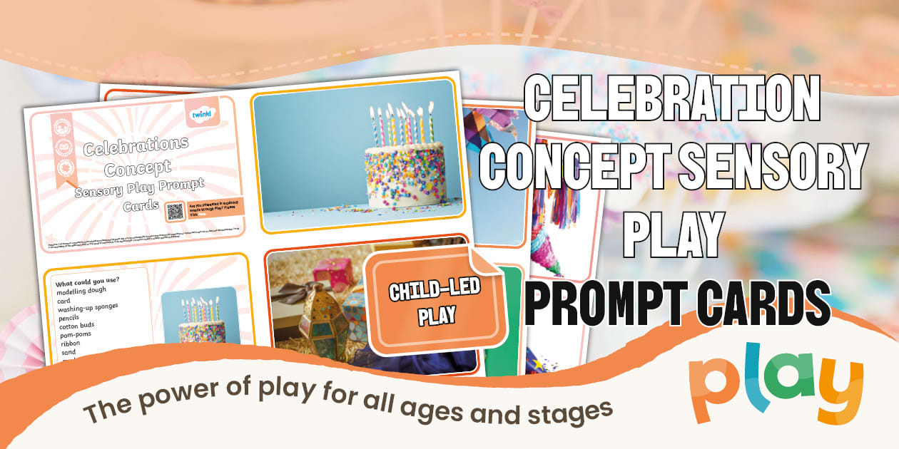 Celebration Concept Sensory Play Prompt Cards