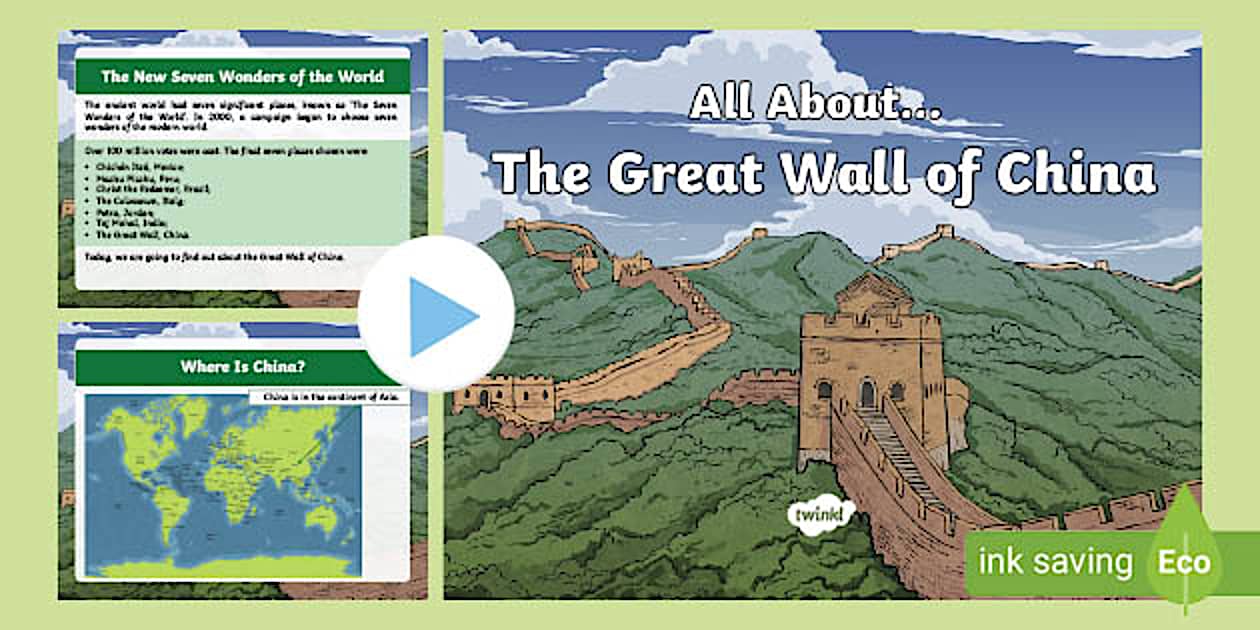 KS2 All About The Great Wall of China PowerPoint - Twinkl
