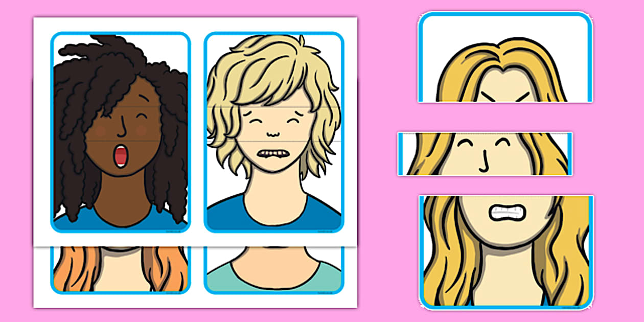 Feelings Face Matching Game (teacher made) - Twinkl