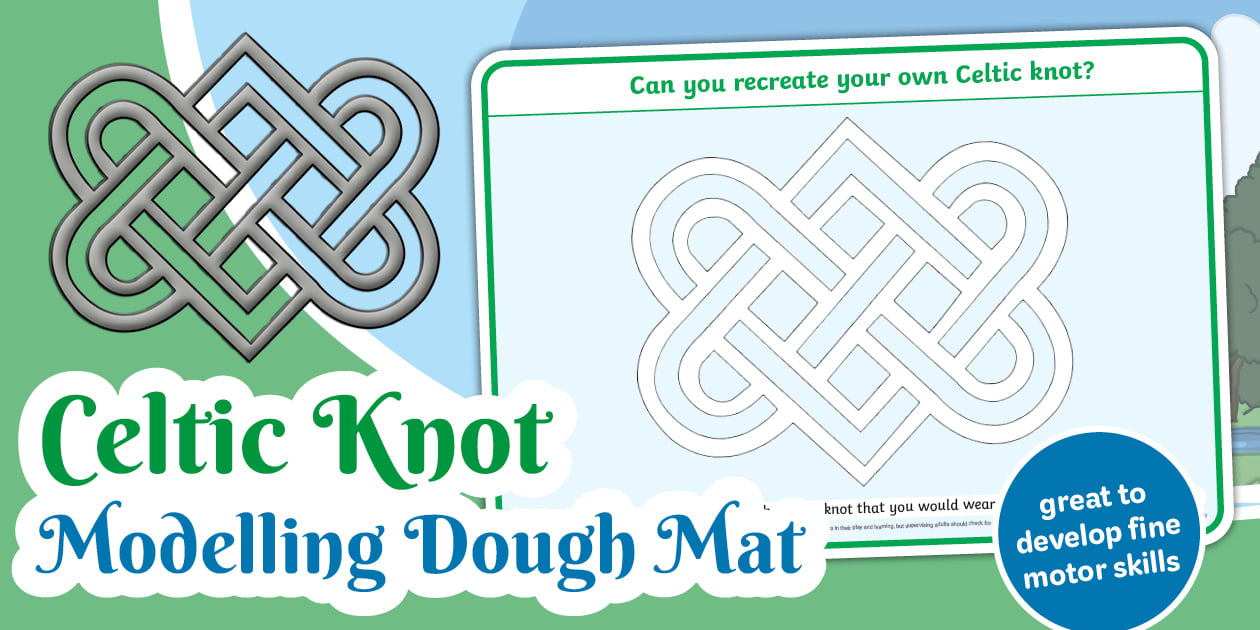 Celtic Knot Modelling Dough Mat