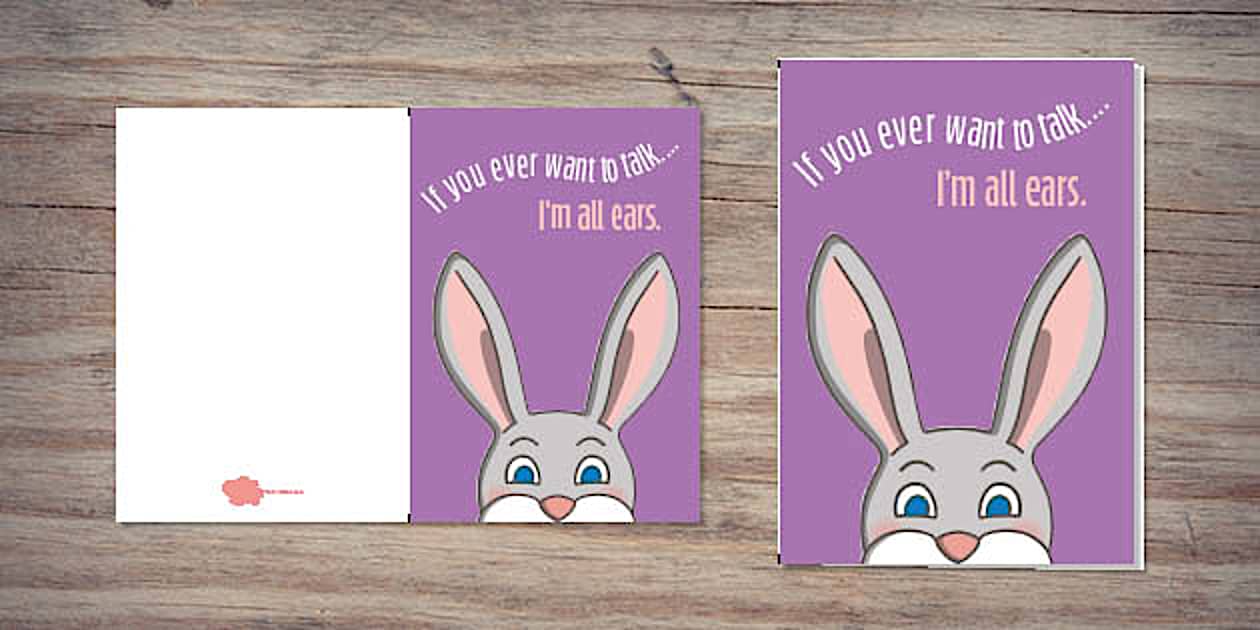I'm All Ears Card | Thoughtful Greeting Cards | Twinkl Party