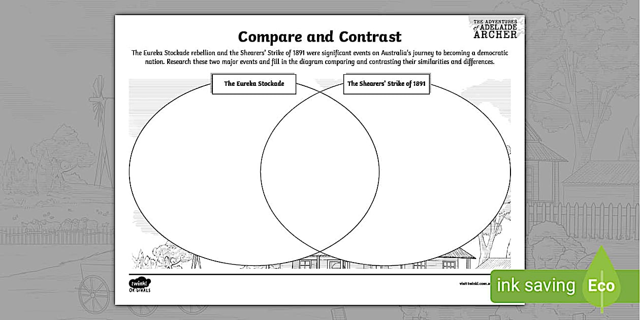 The Adventures of Adelaide Archer Compare and Contrast Sheet