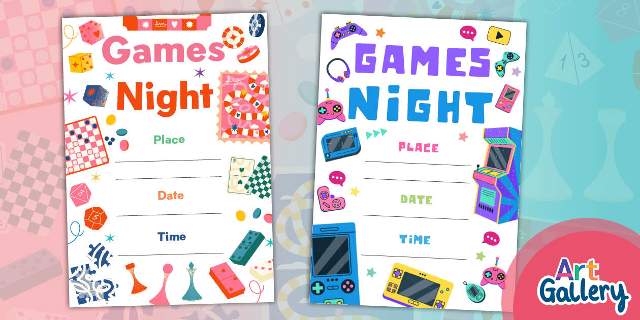 Games Night Poster - Twinkl