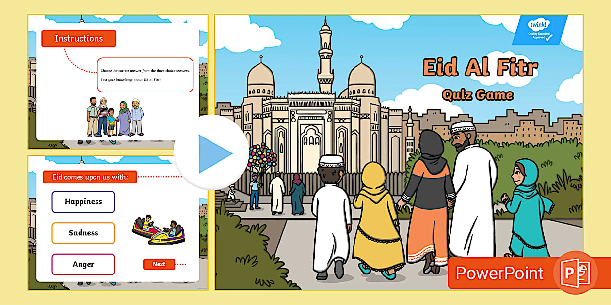 Eid Al-Fitr PowerPoint Quiz Game (teacher made) - Twinkl
